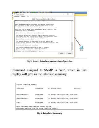 Report on routing interface configuration | PDF
