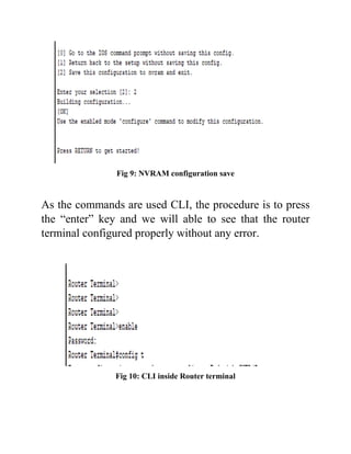 Report on routing interface configuration | PDF