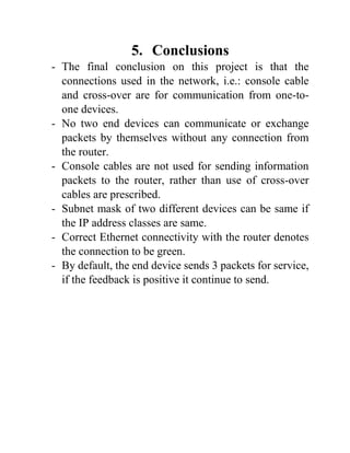Report on routing interface configuration | PDF