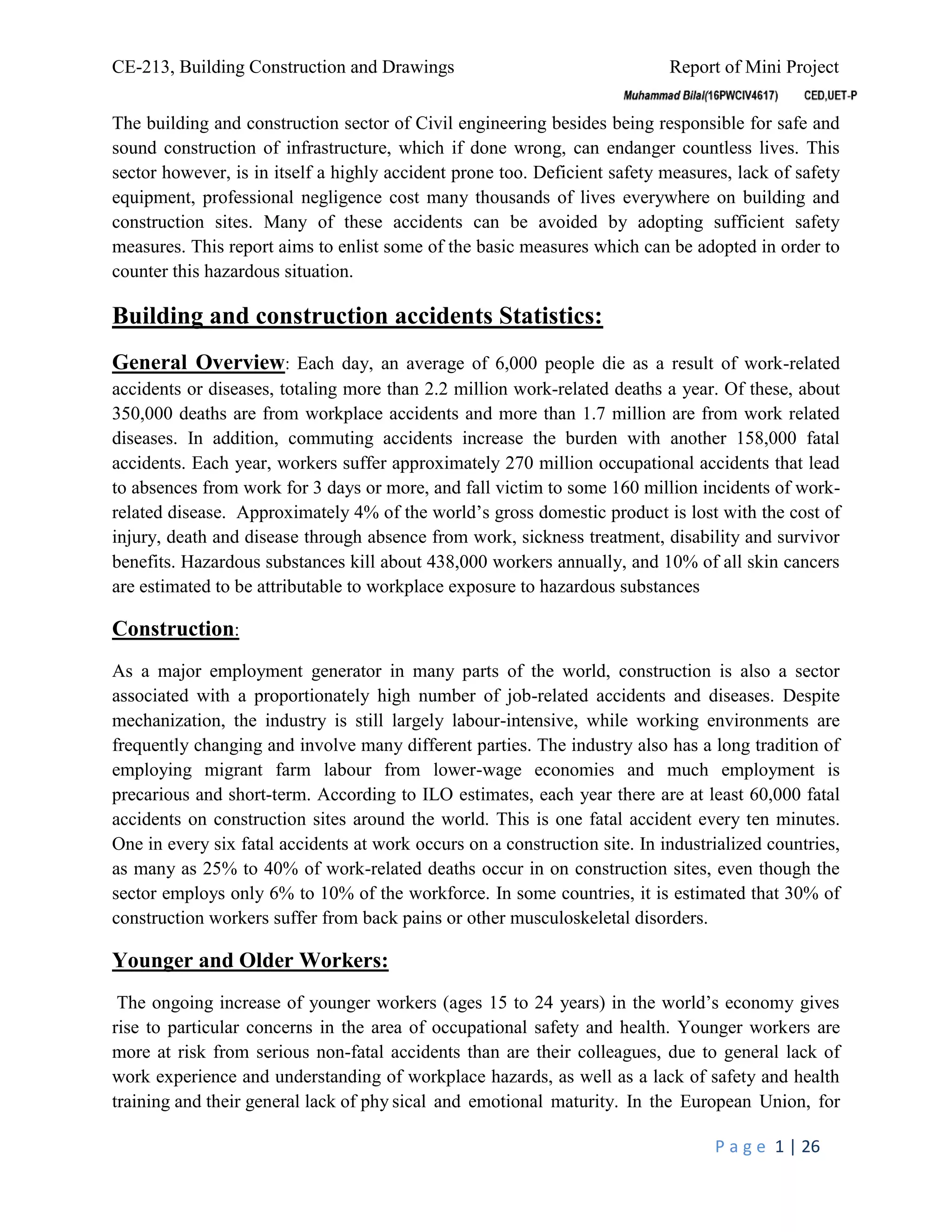 Report on safety measures during construction | PDF