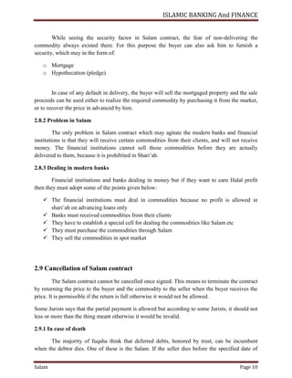 Report on Salam Islamic Banking | DOCX