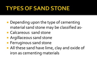 Report on sandstone | PPTX