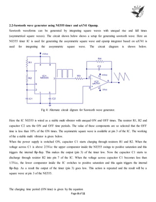Report on sawtooth wave generator | DOCX