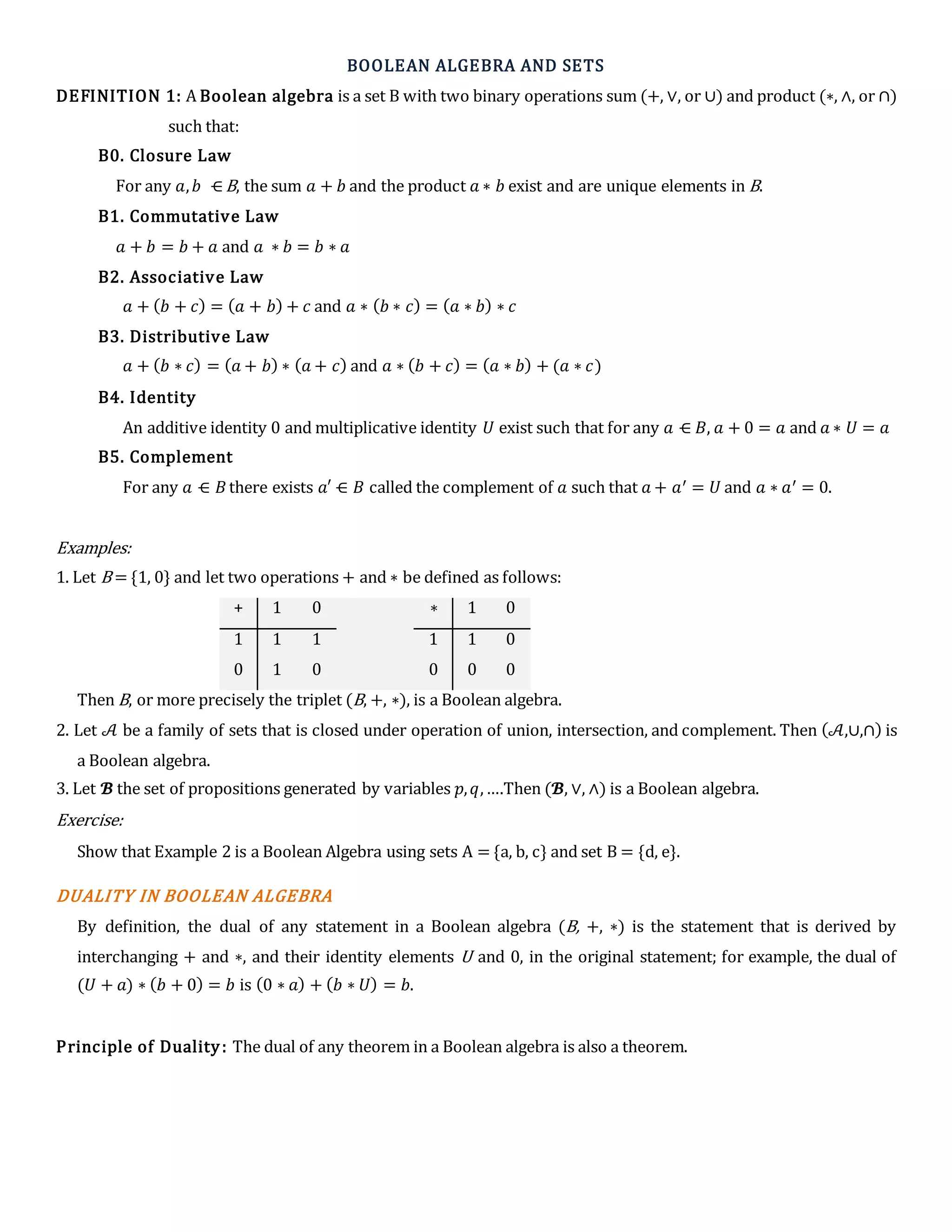 Report on set theory | DOCX