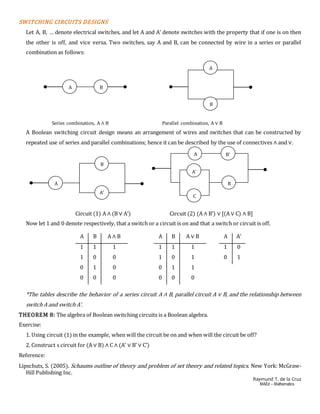 Report on set theory | DOCX