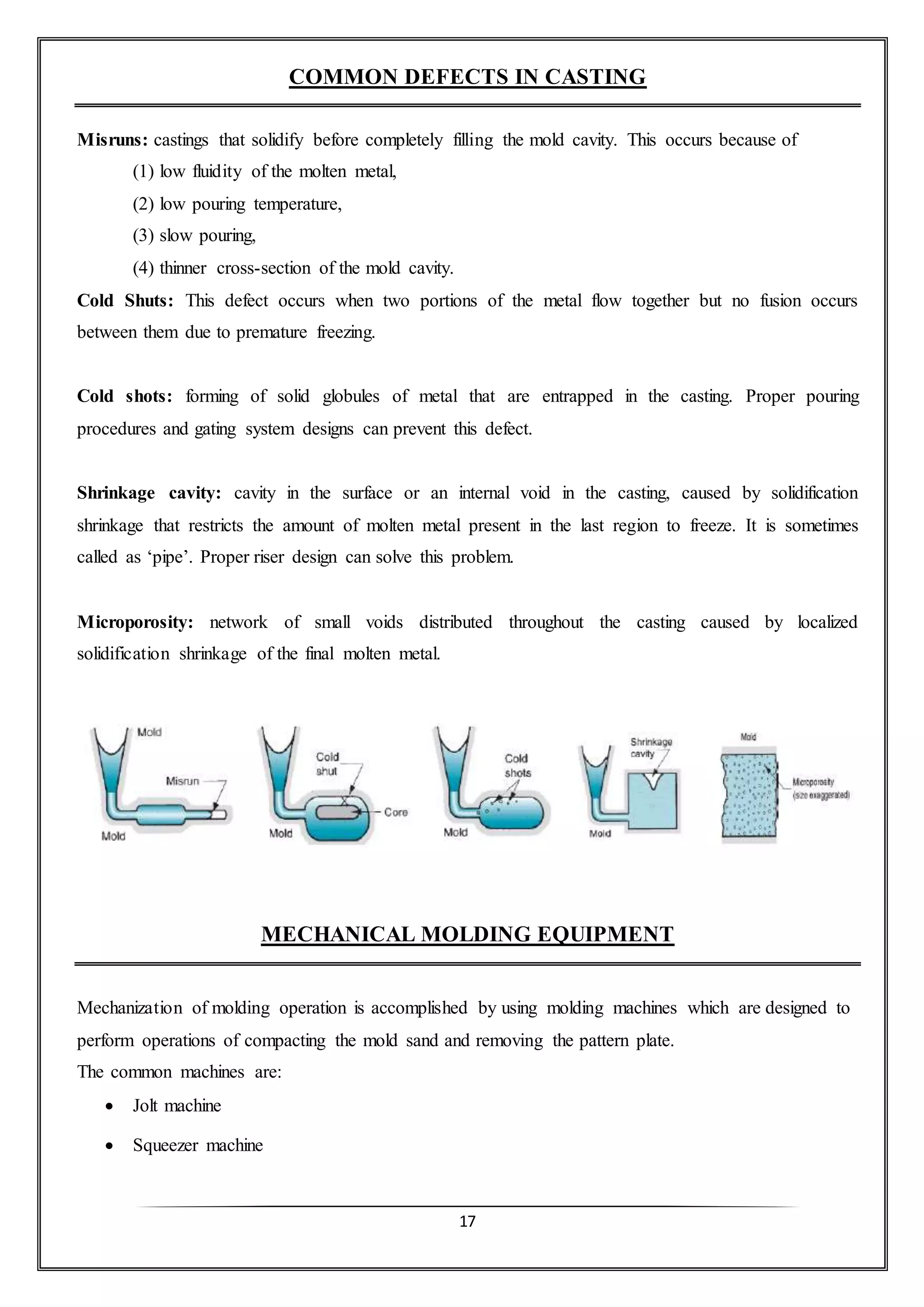 Report on shell molding | DOCX