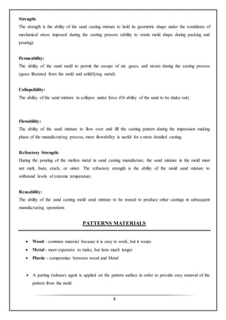 Report on shell molding | DOCX