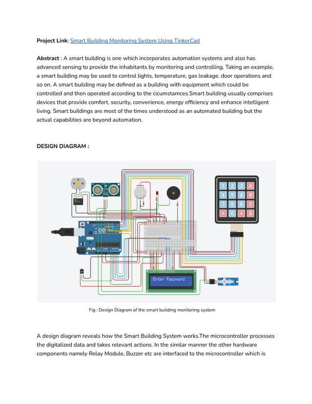 Report On Smart Building Monitoring System Pdf