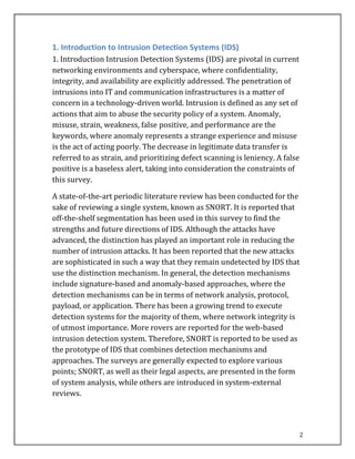 Report on SNORT Intrusion Detection System.pdf | Operating Systems | Computer Software and ...
