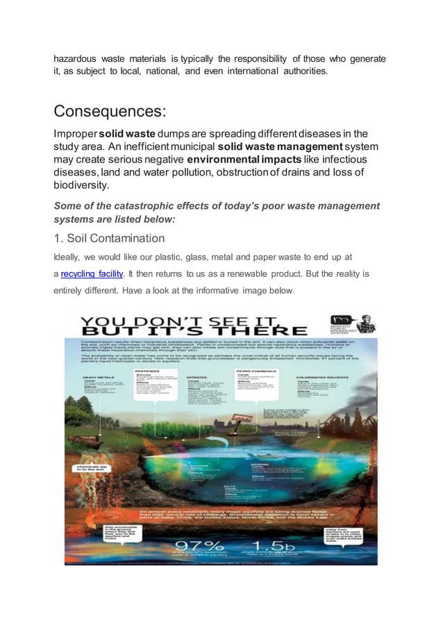 Report on solid waste management | DOCX | Environmental Services ...