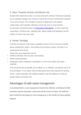 Report on solid waste management | DOCX