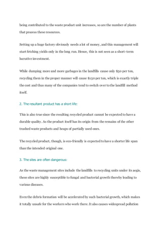 Report on solid waste management | DOCX