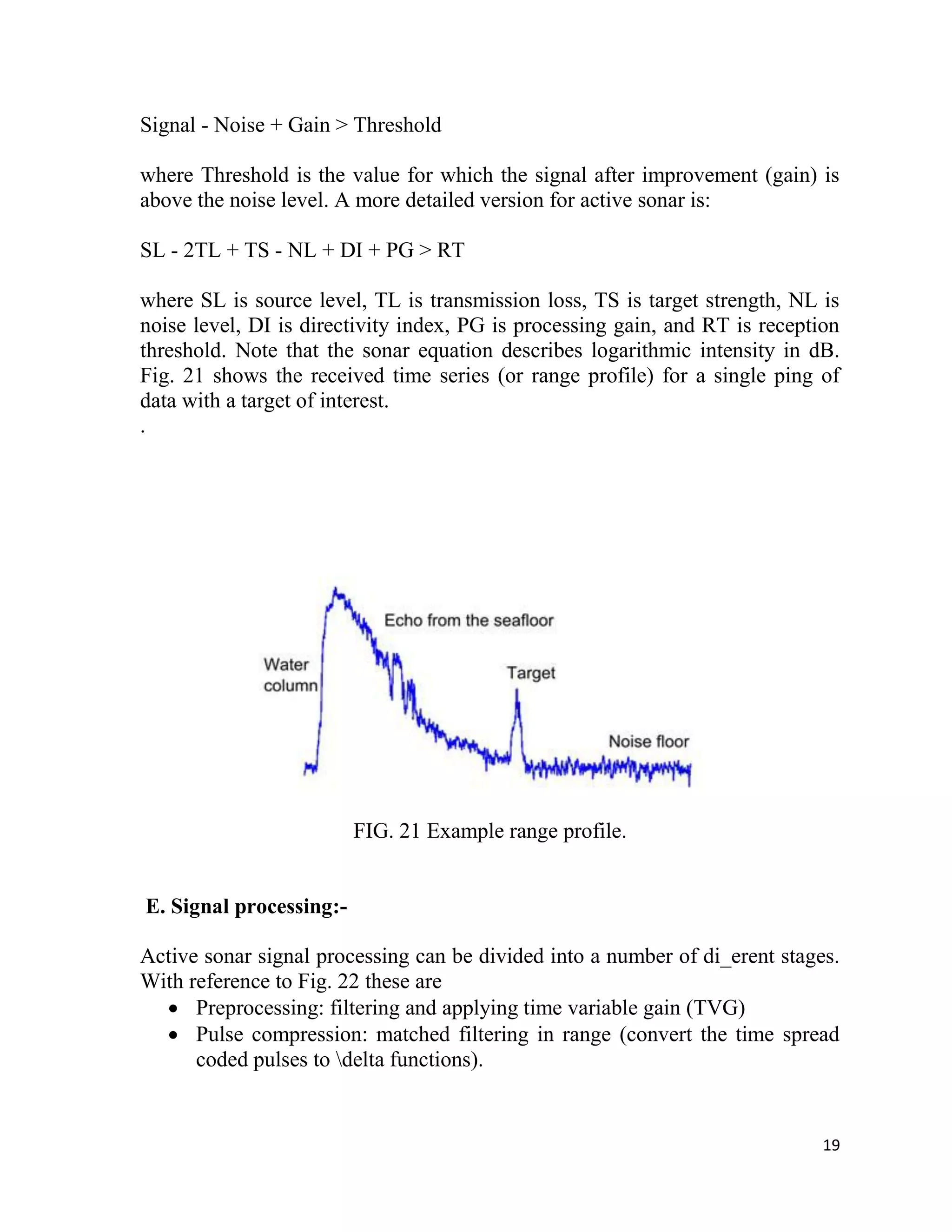 Report on sonar | PDF