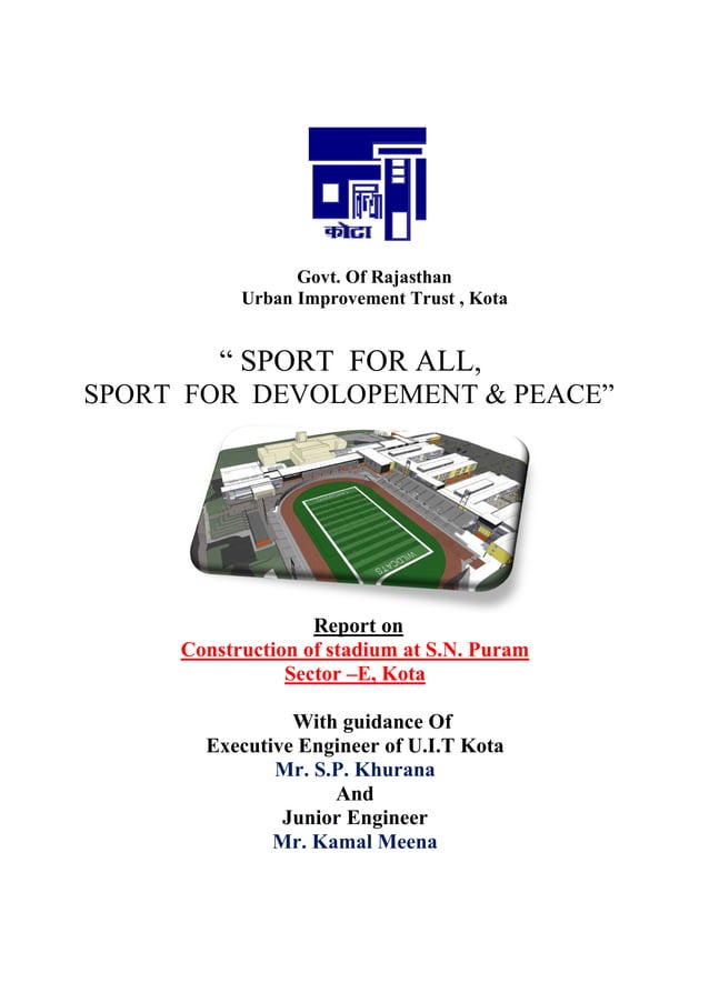 Report on stadium constructio2n | PDF