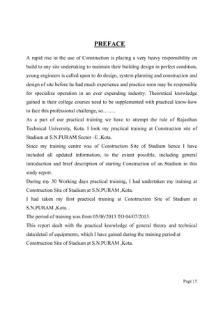 Report on stadium constructio2n | PDF