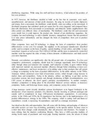 Report on strategic rules of Information System for changing the bases ...