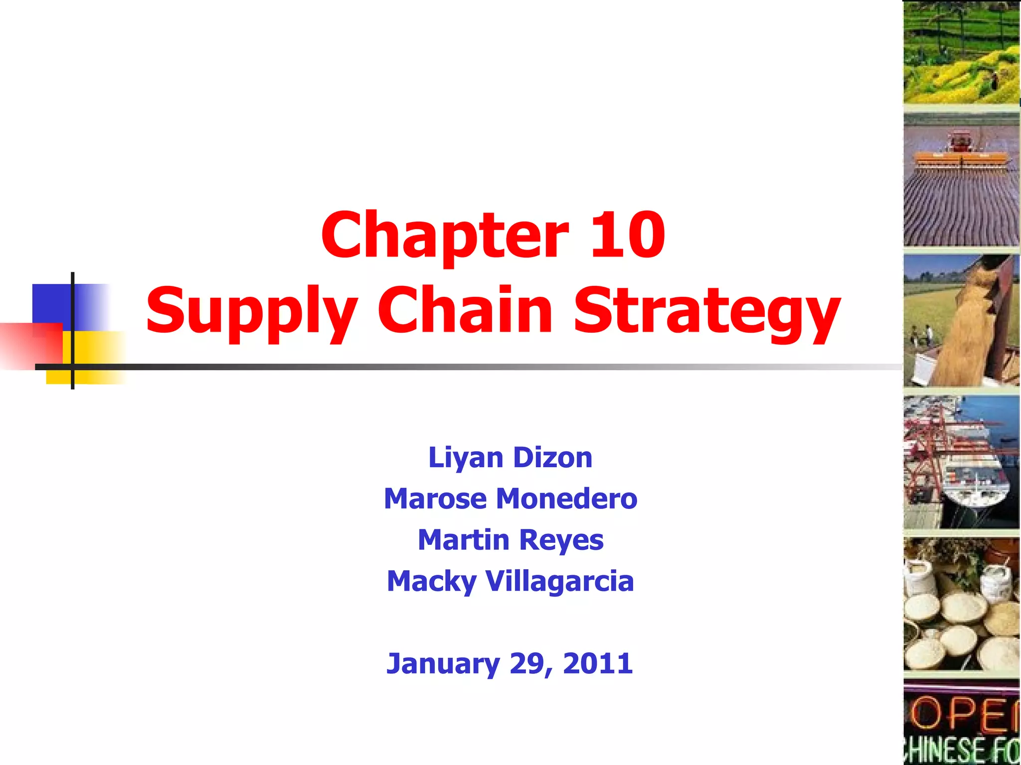 Supply Chain (Chap10) | PPT