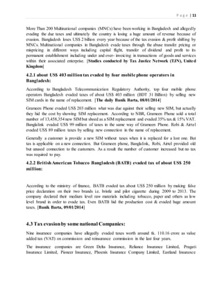 Report on tax Evasion in Bangladesh | PDF