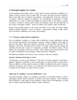 Report on tax evasion in bangladesh | DOCX