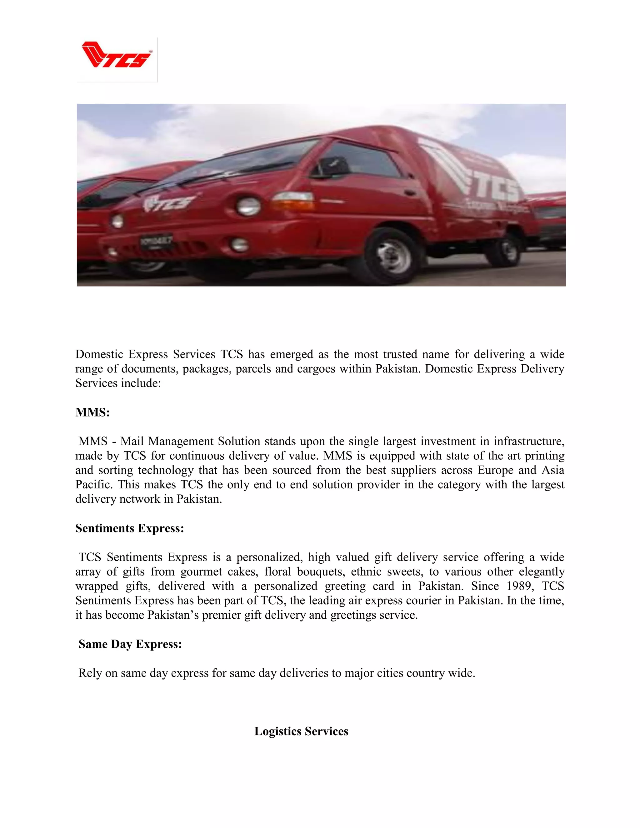 Report on TCS Pakistan/Bahawalpur | PDF