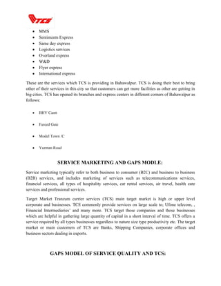 Report on TCS Pakistan/Bahawalpur | PDF