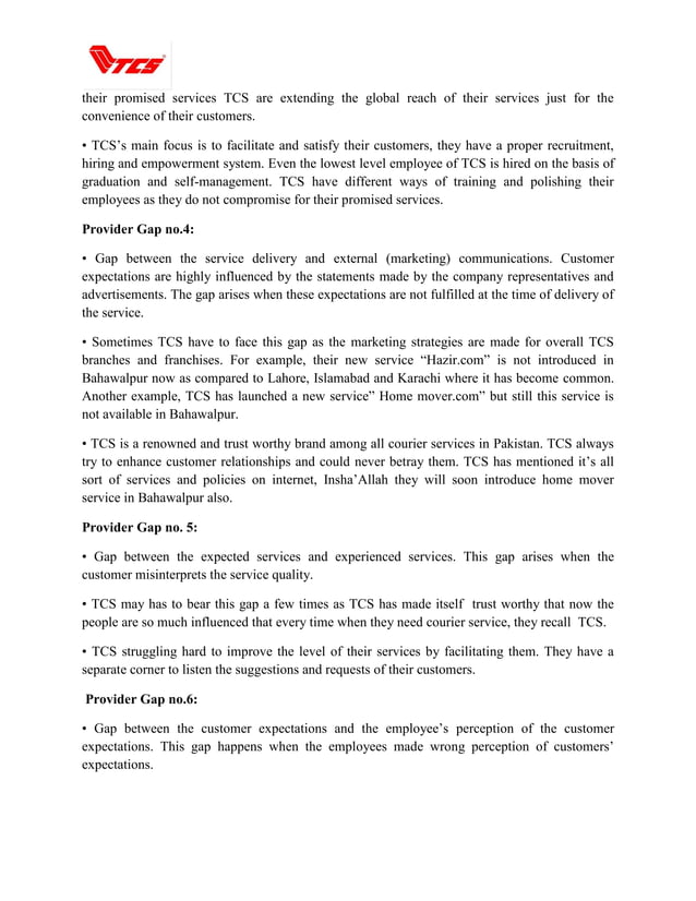 Report on TCS Pakistan/Bahawalpur | PDF