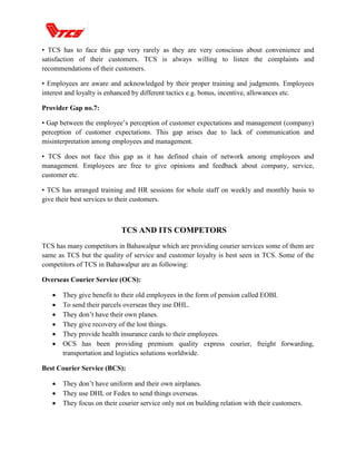 Report on TCS Pakistan/Bahawalpur | PDF