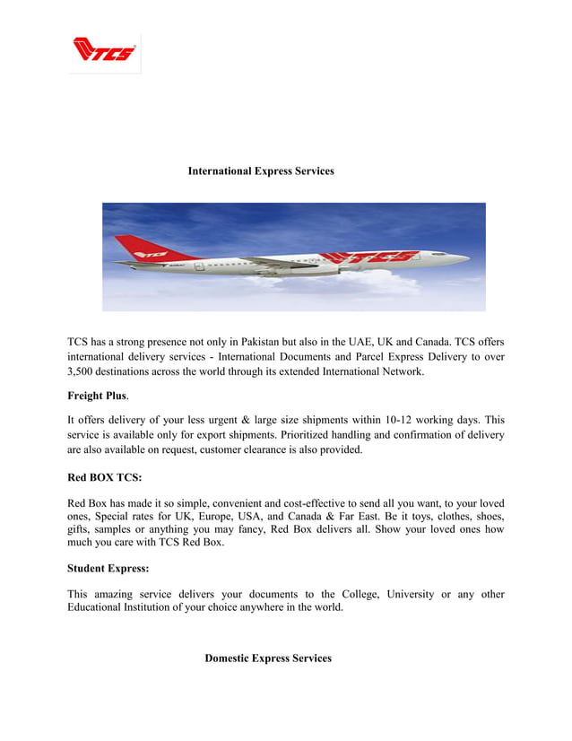 Report on TCS Pakistan/Bahawalpur | PDF