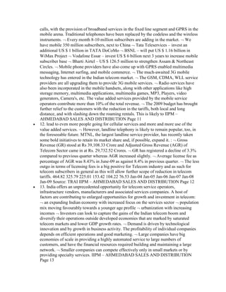 Report on telecom sector | PDF