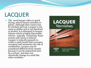 Report on varnish | PPTX