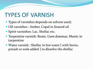 Report on varnish | PPTX