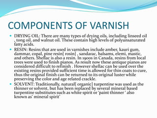 Report on varnish | PPTX
