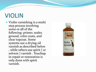 Report on varnish | PPTX