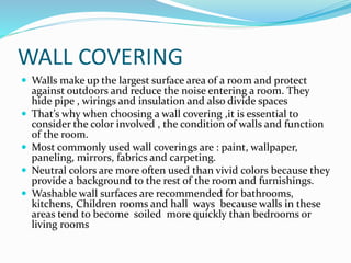 Report on wall treatment | PPTX