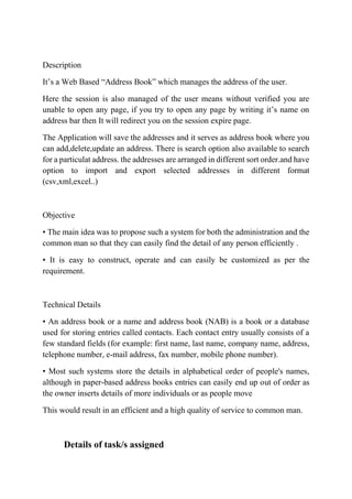 Report on web development | PDF