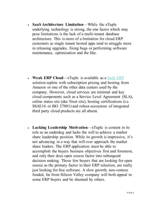 Report on xtuple ERP Software | DOCX