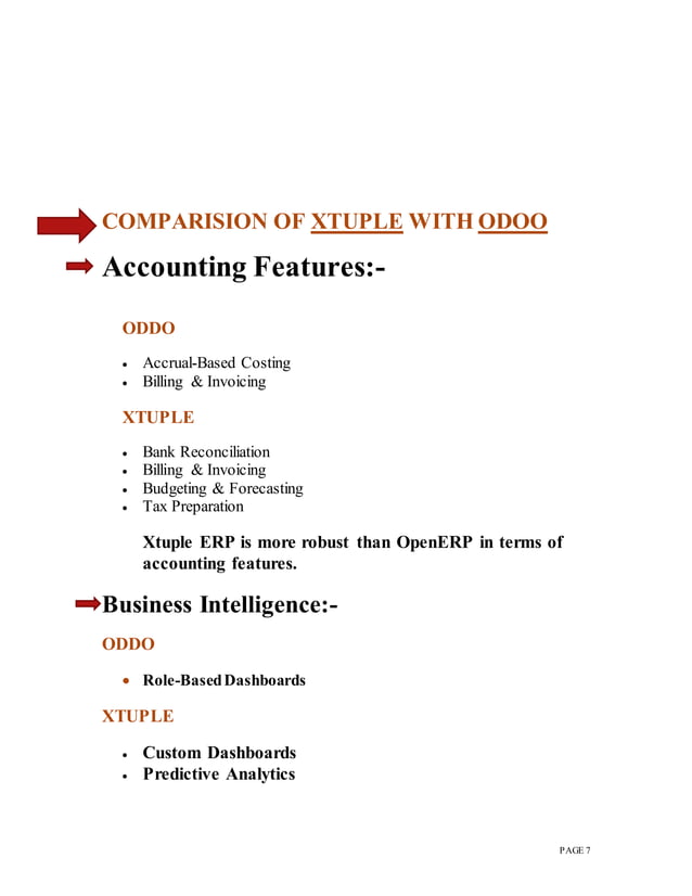 Report on xtuple ERP Software | DOCX