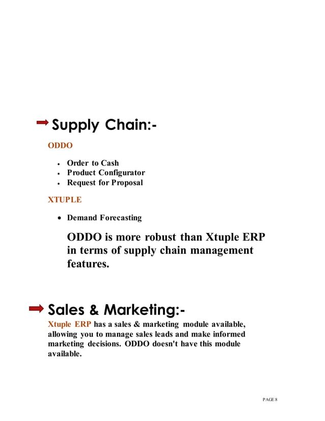 Report on xtuple ERP Software | DOCX
