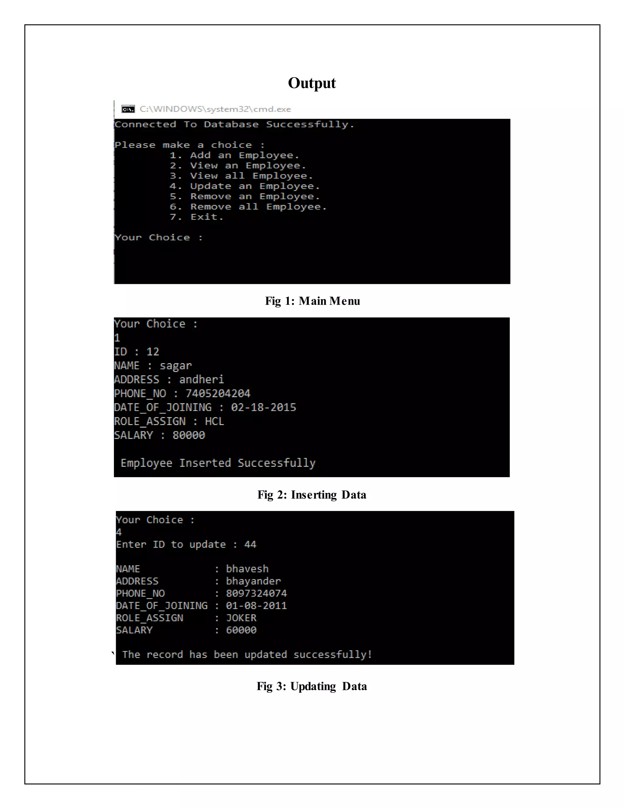 Miniproject on Employee Management using Perl/Database. | PDF