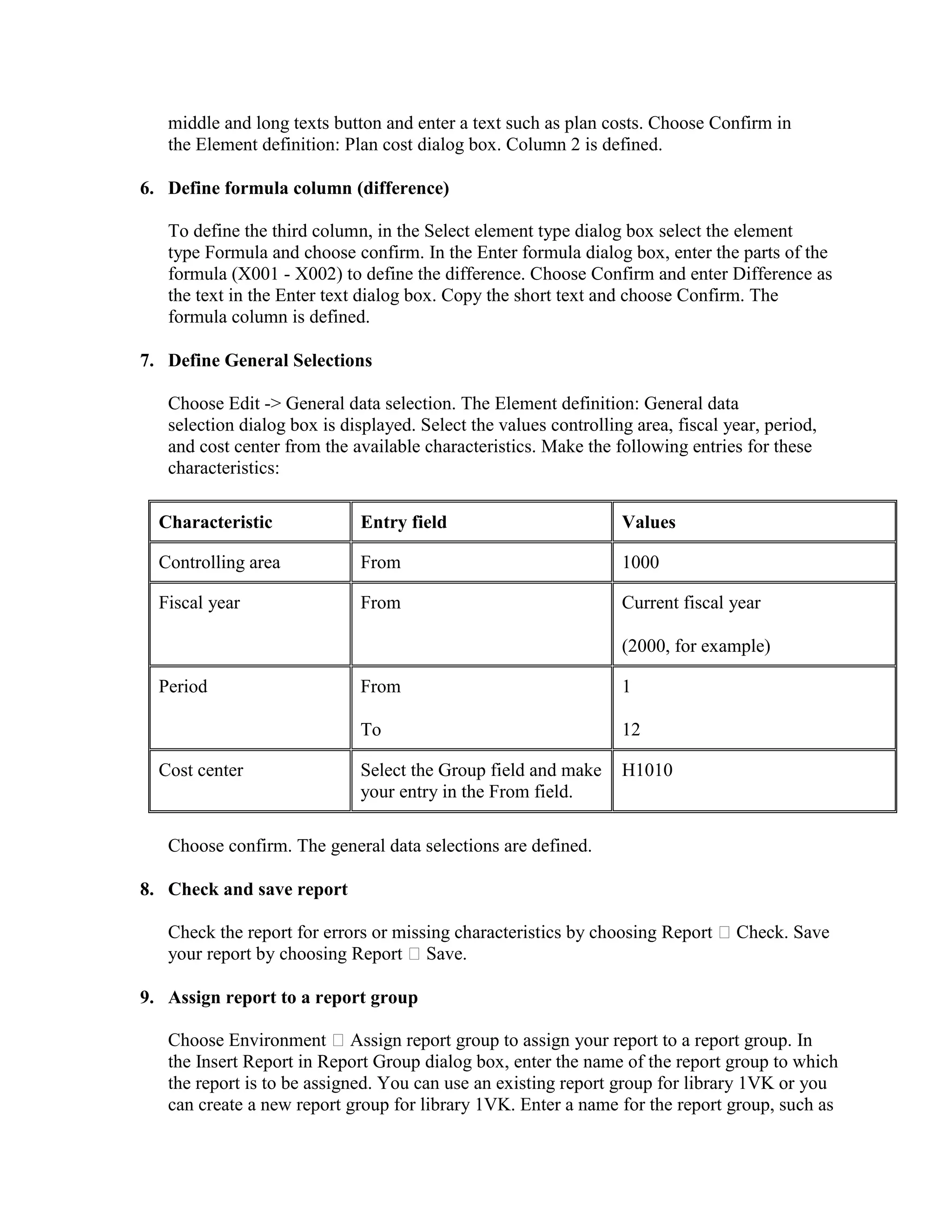 Report painter in SAP | DOCX