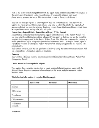 Report painter in SAP | DOCX