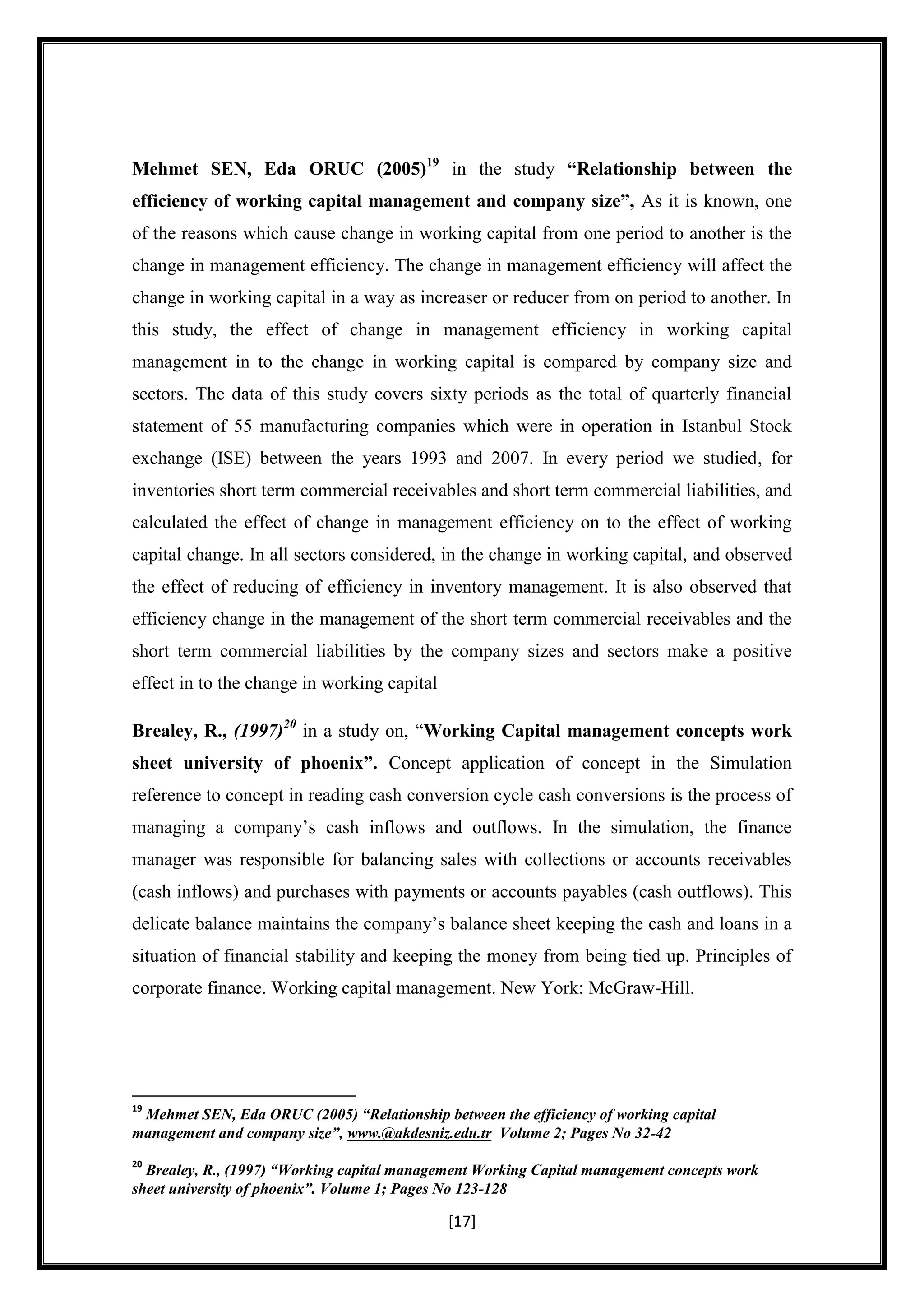 PROJECT ON WORKING CAPITAL MANAGEMENT | DOCX