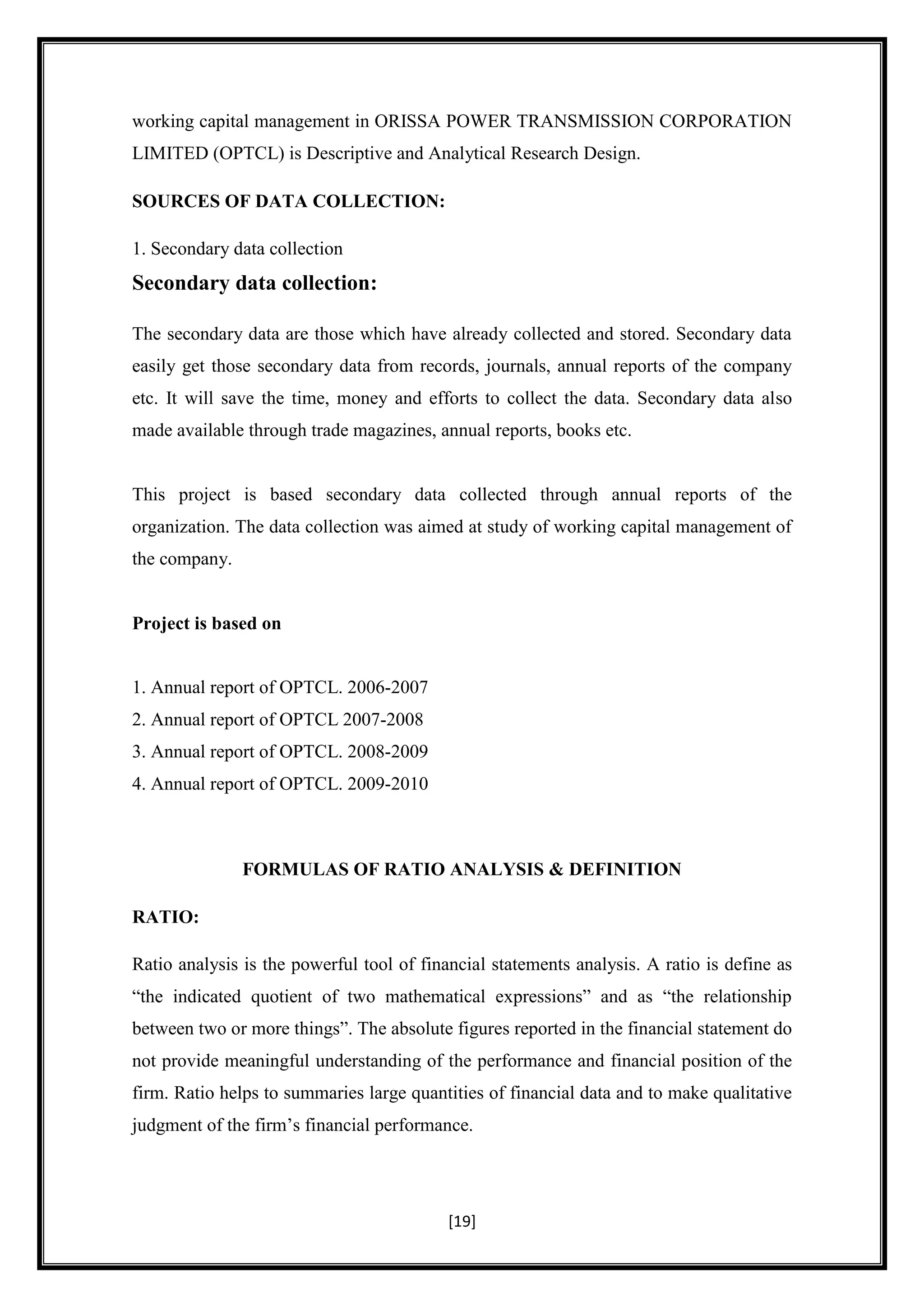 PROJECT ON WORKING CAPITAL MANAGEMENT | DOCX