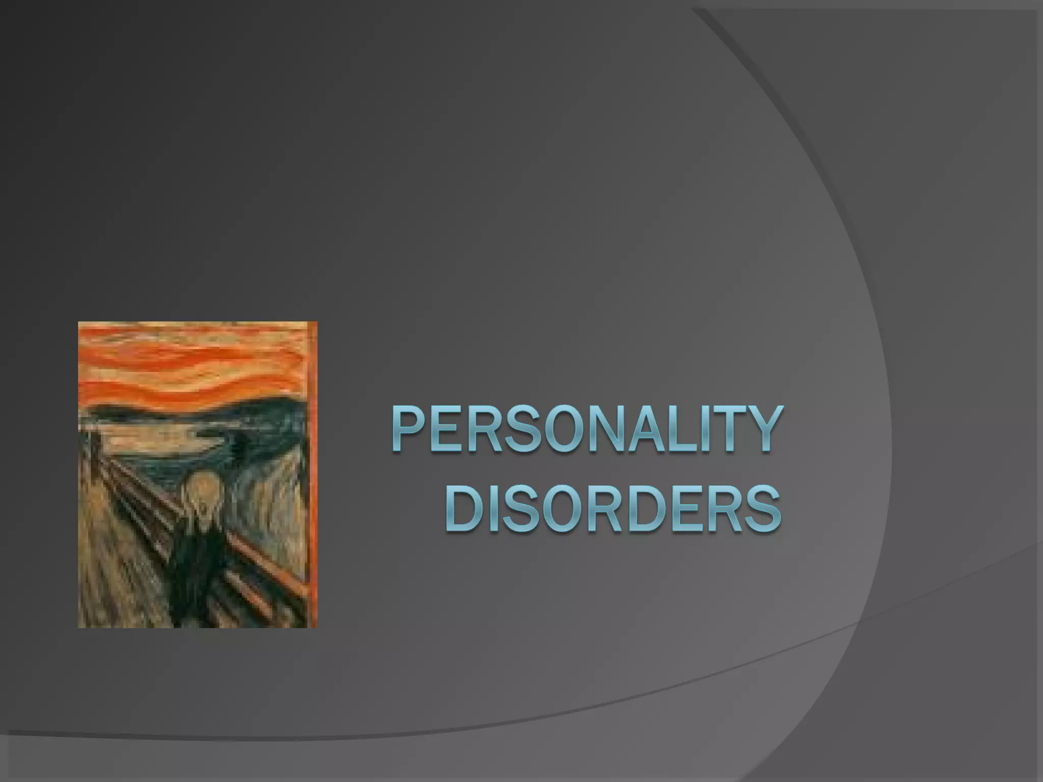 Personality Disorder | PPT