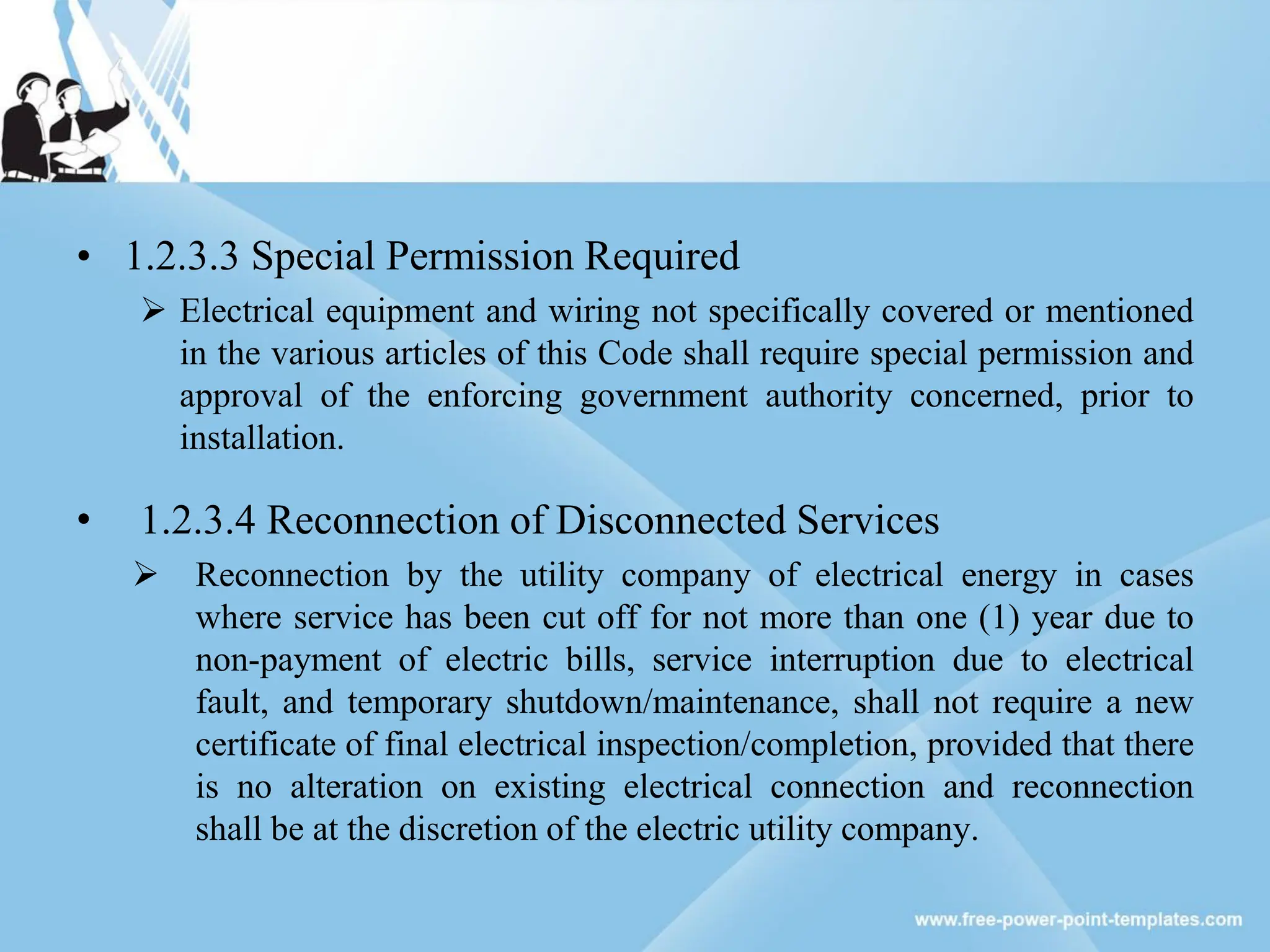 The Philippine Electrical Code Selected Topics of Chapter 1 | PDF