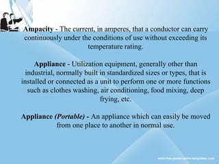 The Philippine Electrical Code Selected Topics of Chapter 1 | PDF