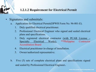 The Philippine Electrical Code Selected Topics of Chapter 1 | PDF