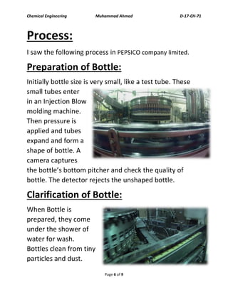 Report on Pepsico | PDF