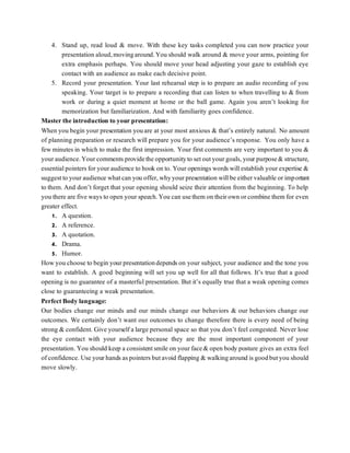 Report perfect presentations | DOCX