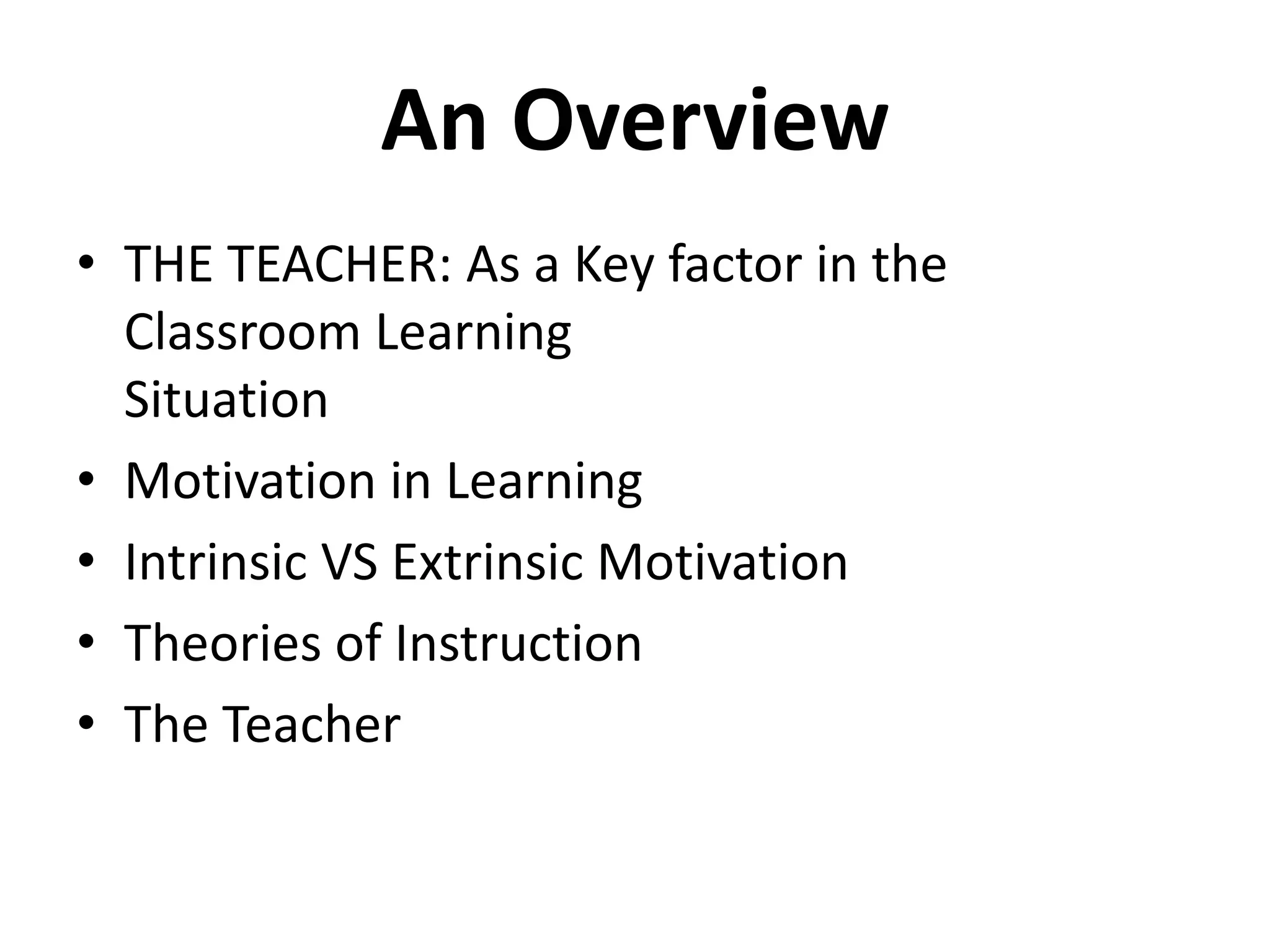 The Learning Situation | PPTX